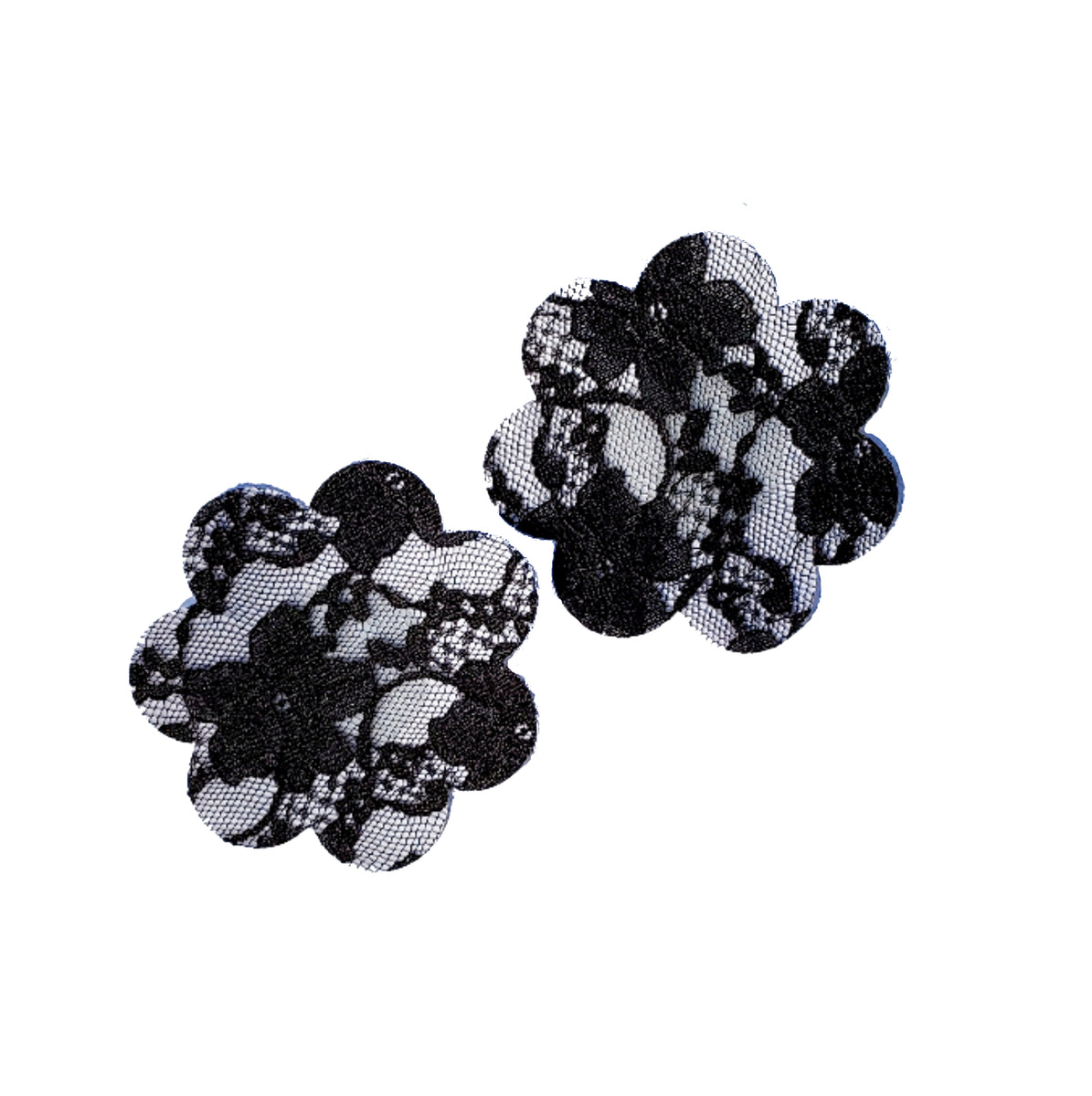 Sheer Lace Flower Pasties in Beige and Black – Sheer Swim