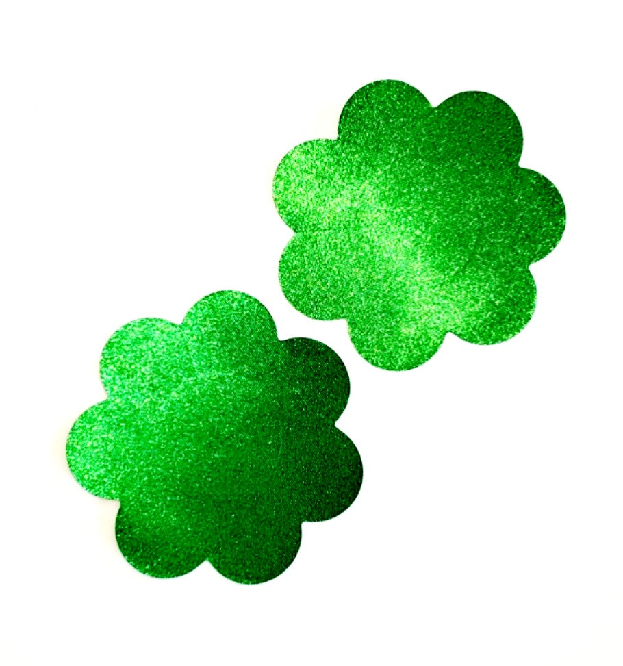 Green Flower Pasties - Ideal for Pool Parties and Festivals – Sheer Swim