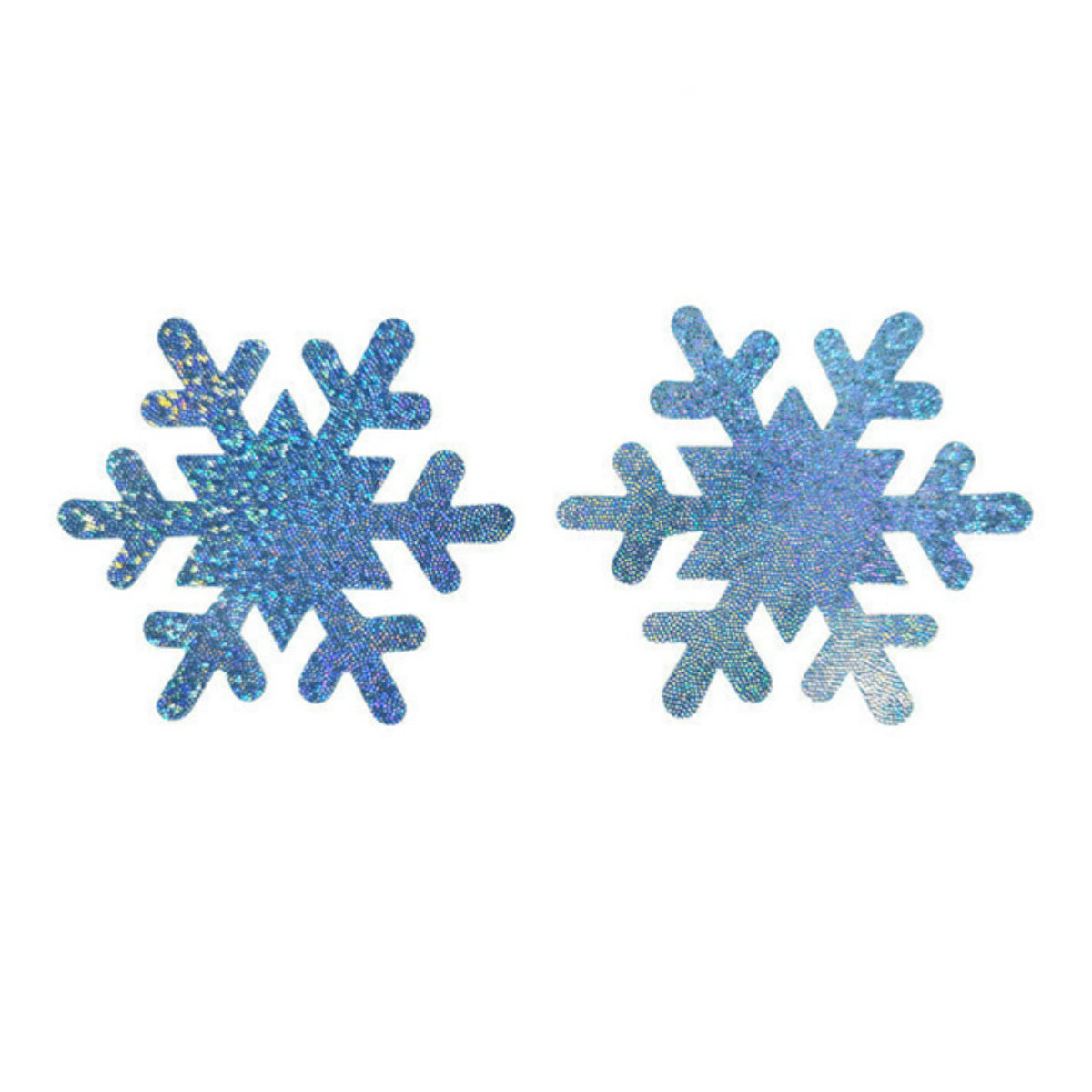 Snowflake Pasties - Embellished Blue Stick-On Pasties for Festive Fun ...