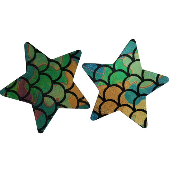 Fancy Star Mermaid Pasties – Sheer Swim