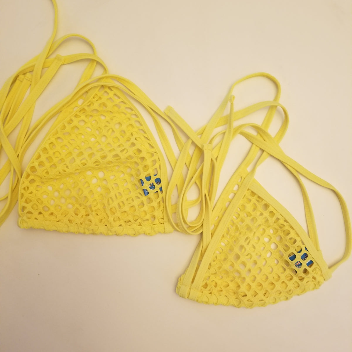 Yellow Fishnet Sheer Bikini Top SheerSwim – Sheer Swim